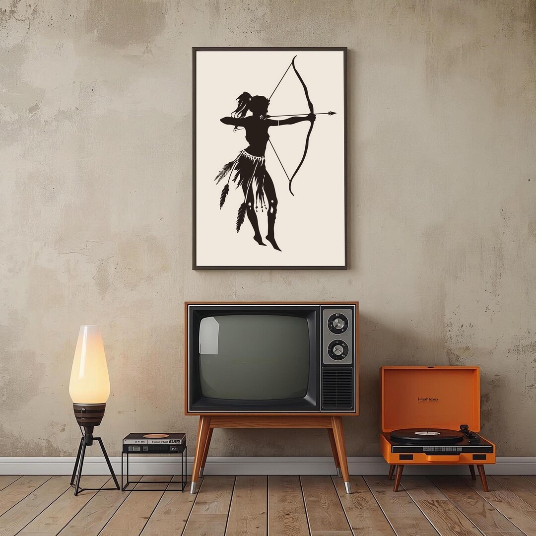 Strong Woman Poster –amazon Fantasy Wall Art, Minimalist Line Print ...