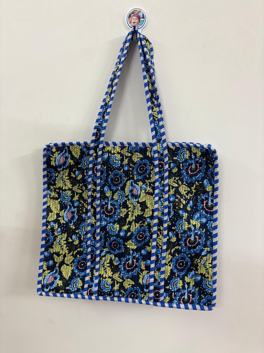 Handmade Large Quilted Shoulder Tote Bag Indian Cotton Grocery Bag ...