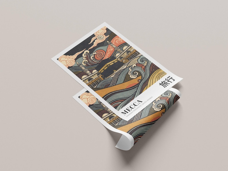 Mecca Kaaba Poster, Makkah Province Travel Wall Art - Mosque ...