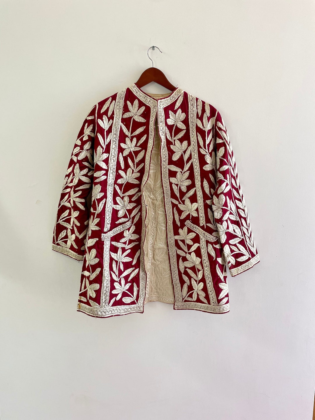 Vintage Afghan Embroidered Jacket , Embroidered Afghan Jacket , Ethnic ...