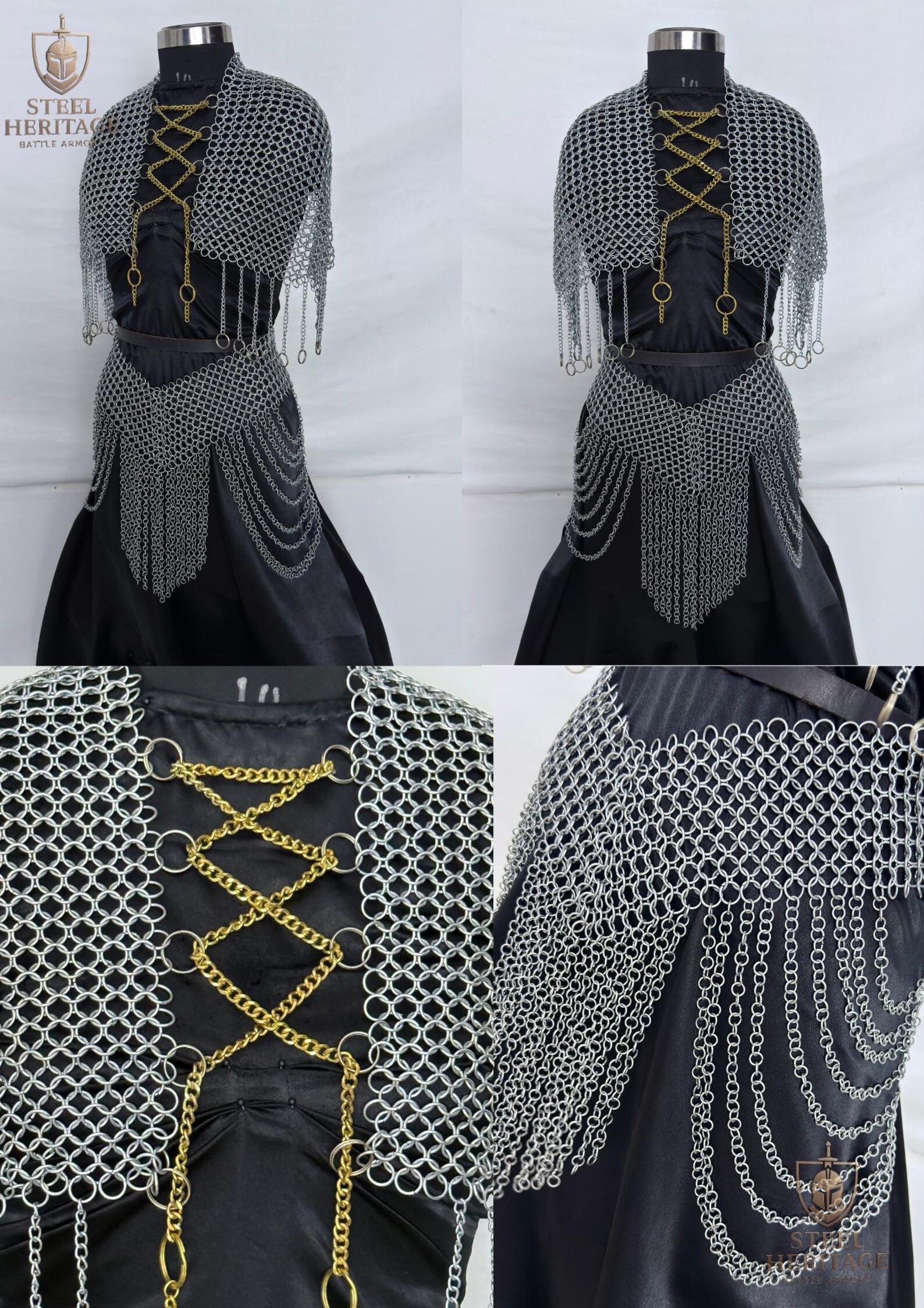 Medieval Knight Steel Armor Set: LARP Cosplay Armor Renaissance ...