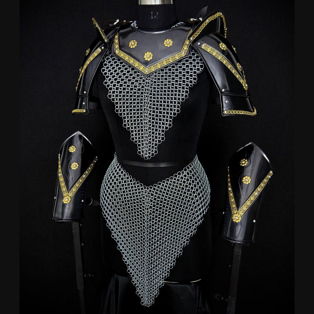 Medieval Armor Set – Handmade Chainmail Warrior Costume | Fantasy ...