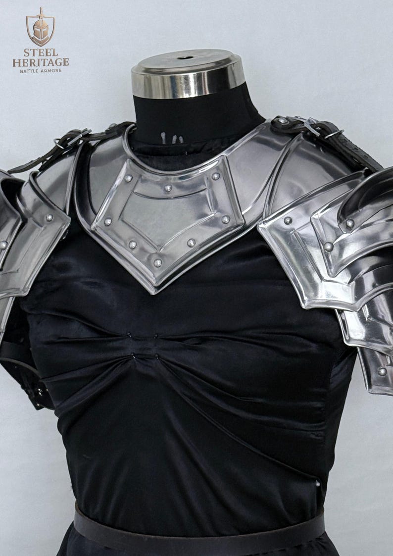 Buy Medieval Knight Gorget and Pauldron Set- 20-gauge Steel LARP Armor. Online in India - Etsy