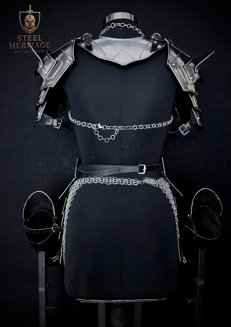 Medieval Knight Female Steel Armor Set: LARP Cosplay Armor Renaissance ...