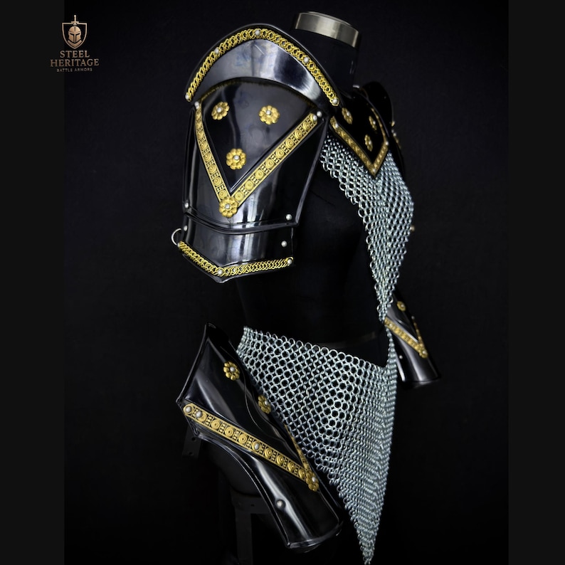 Medieval Armor Set – Handmade Chainmail Warrior Costume | Fantasy ...