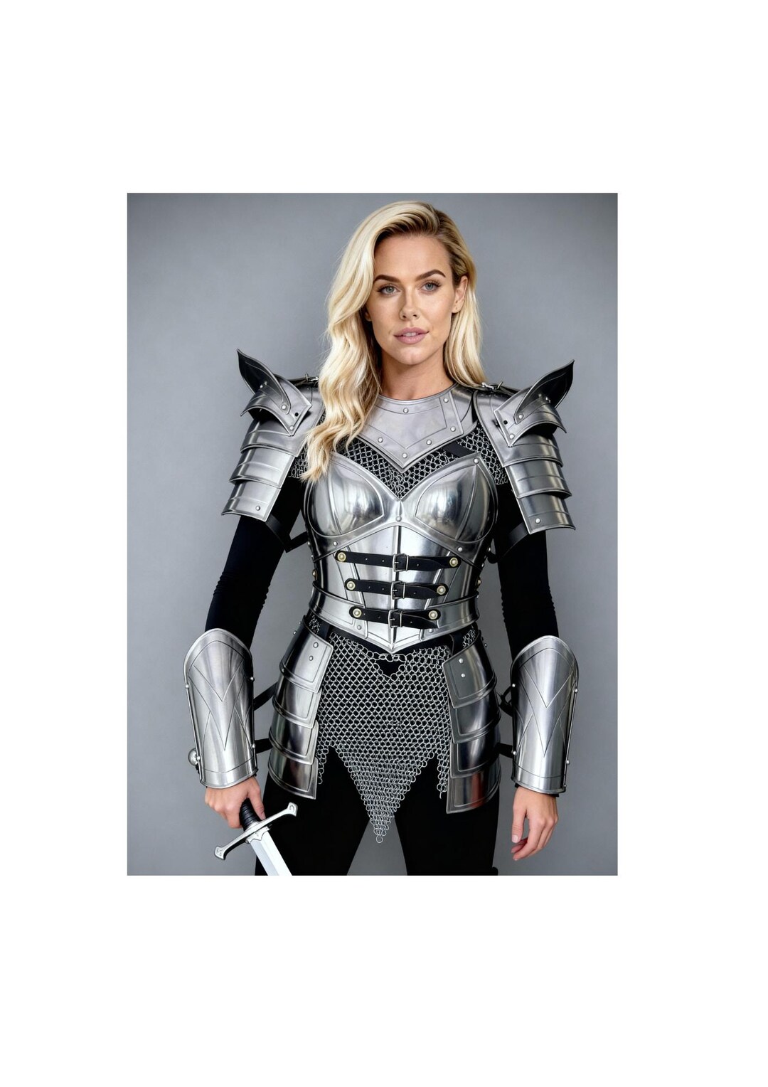Medieval Knight Female Armor Set – Ideal for LARP, Cosplay, and ...