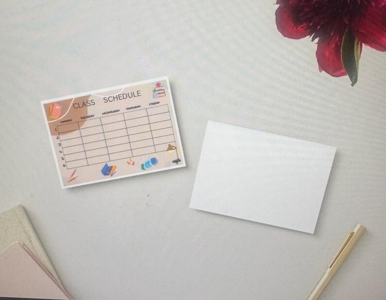 Editable Weekly Class Schedule – School Planner (PNG Digital Download ...