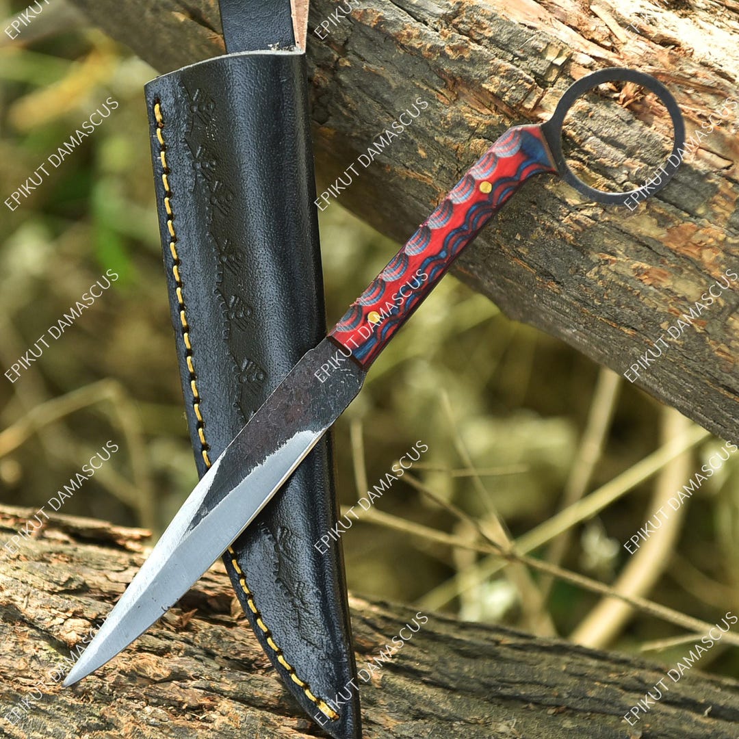 8" Hunting Knife Scalpel Karambit Ring Sheath Belt Clip Tactical Home ...