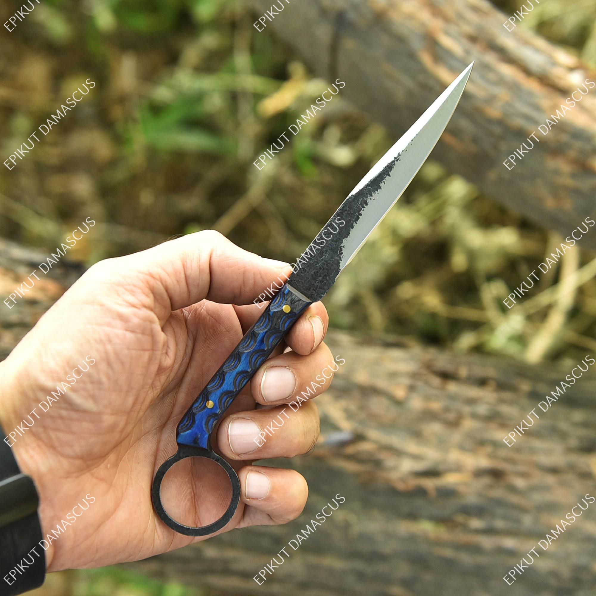 8" Hunting Knife Scalpel Karambit Ring Sheath Belt Clip Tactical Home ...