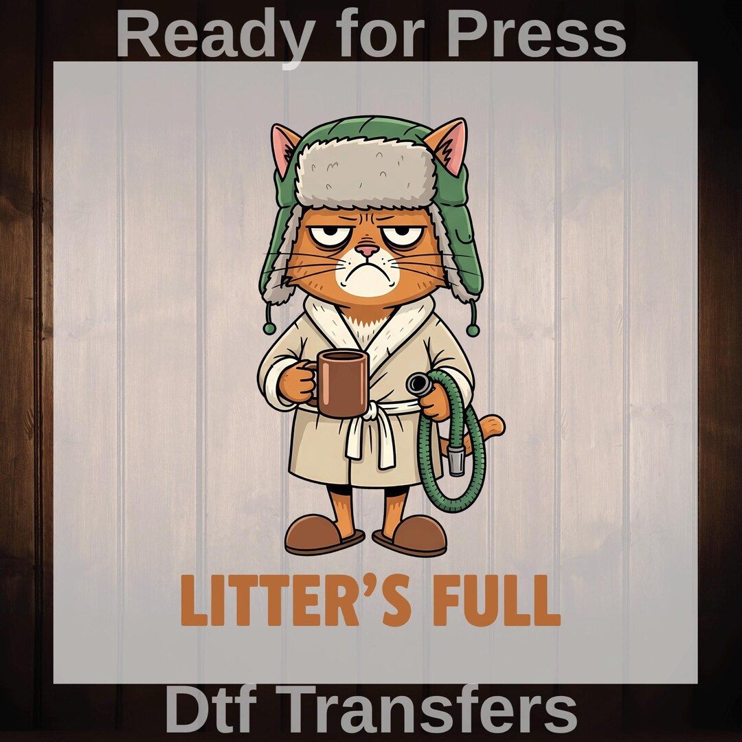 Christmas Litter’s Full Ready to Press, Funny Grumpy Cat Dtf Transfers ...