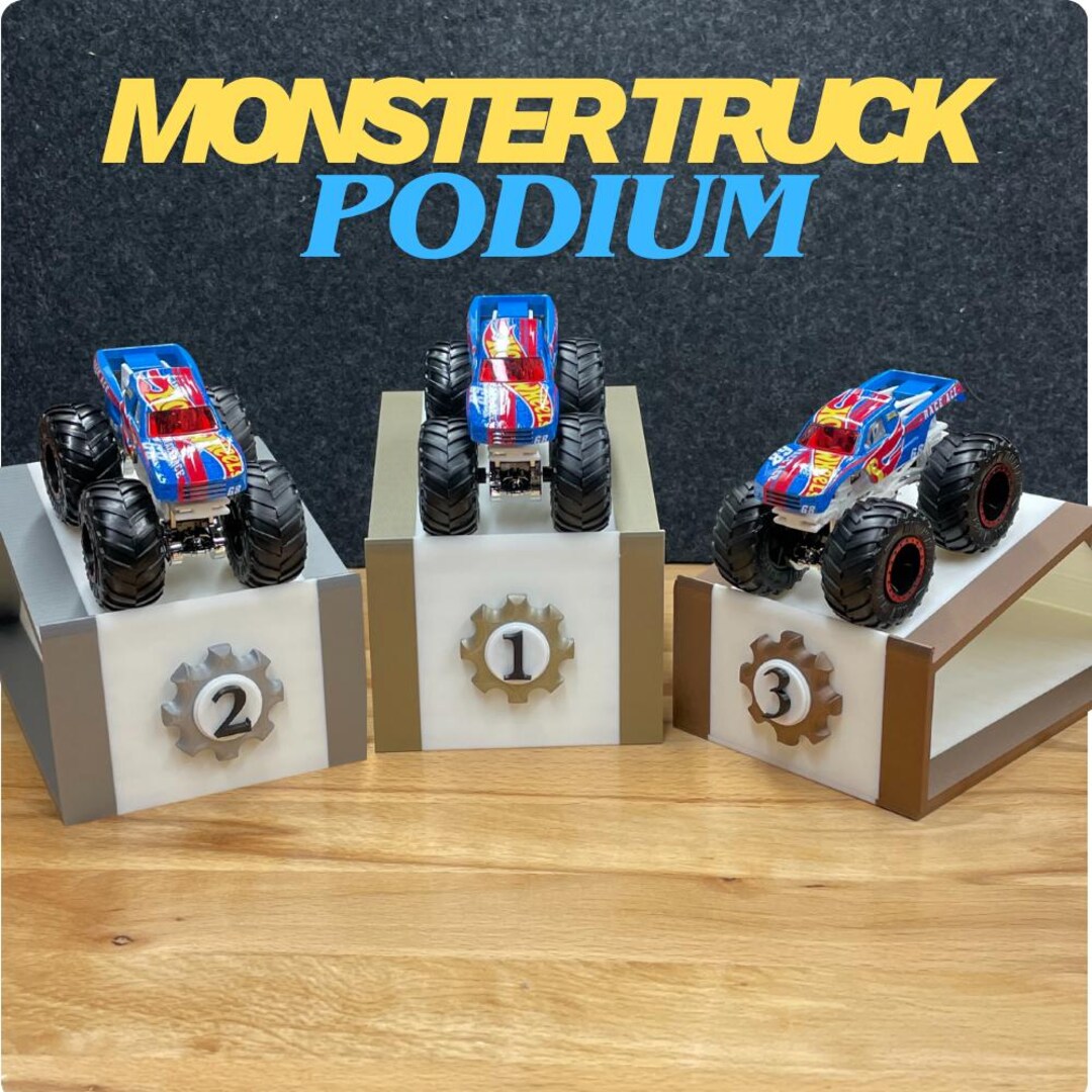 Toy Monster Truck Ramps | Winner Podium Ramps | Set of 3 | 1:64 - Etsy