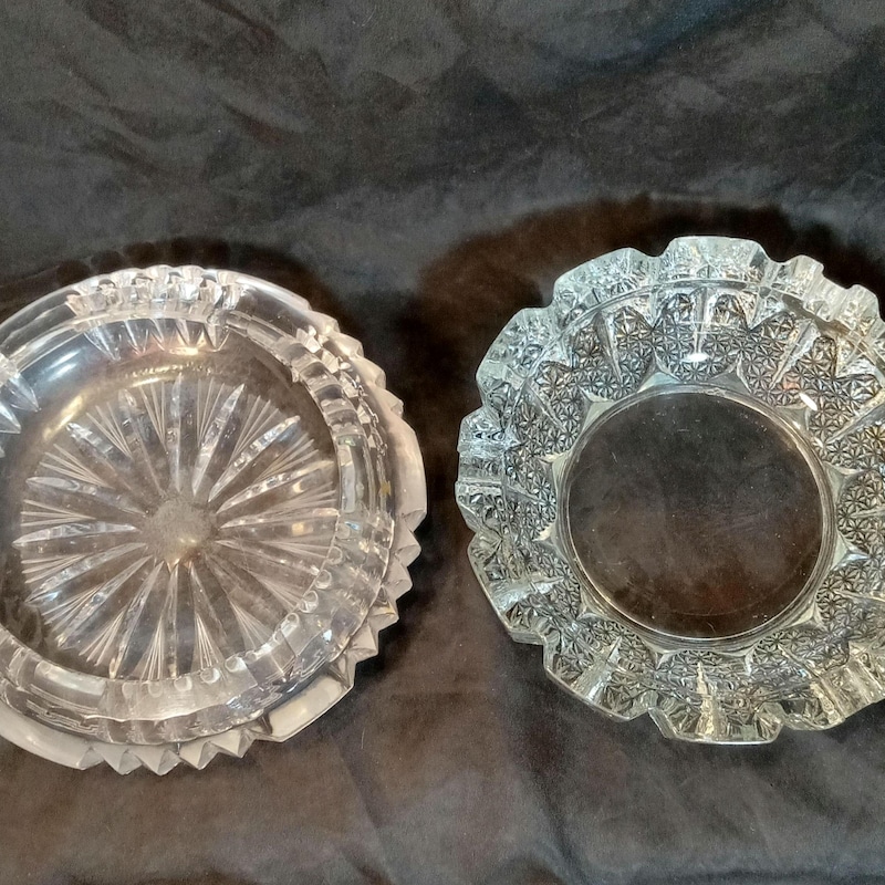 Lead Crystal Ash Trays - Etsy