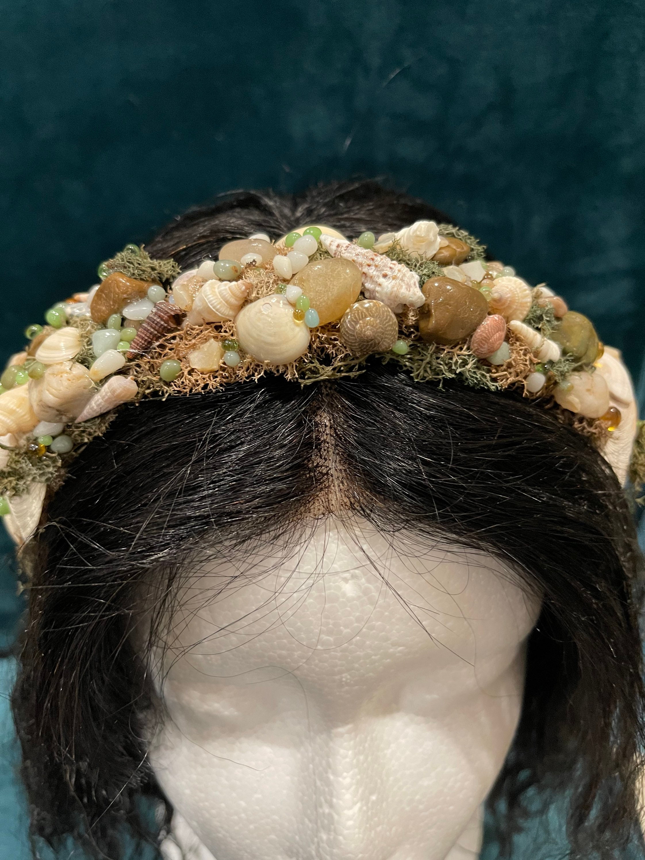 Custom Mermaid Shell Crown Seashell Headband Headdress - Etsy