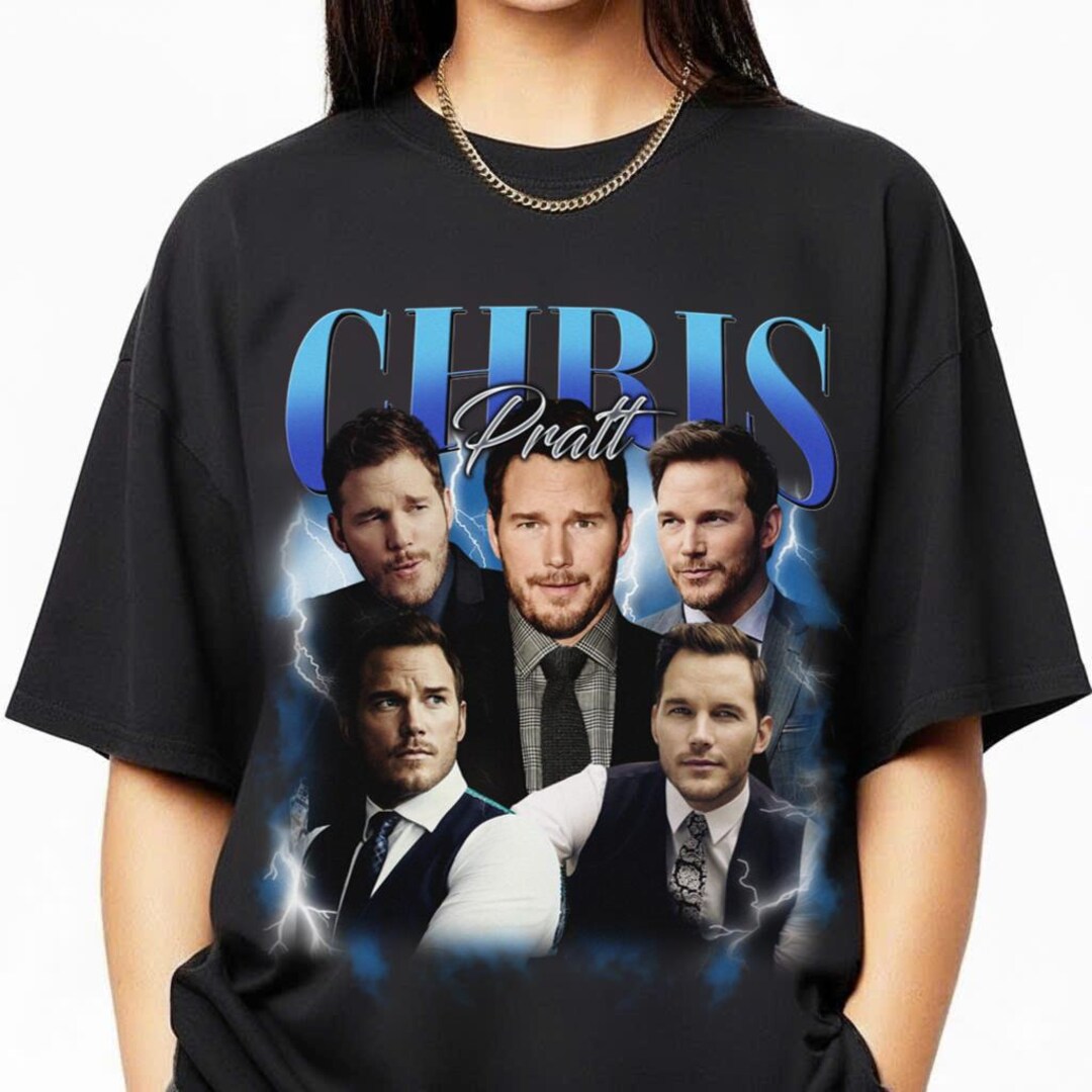 Retro CHRIS PRATT T-shirt - Chris Pratt Vintage Shirt, Chris Pratt 90's ...