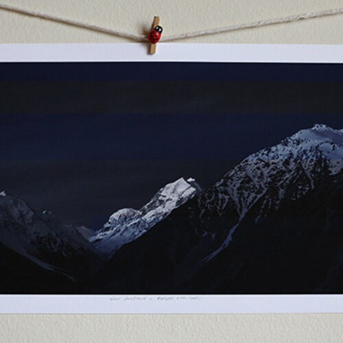 Aoraki mt. Cook Moon Rising - Etsy