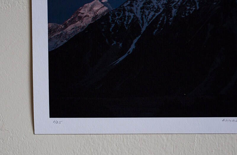 Aoraki mt. Cook Moon Rising - Etsy