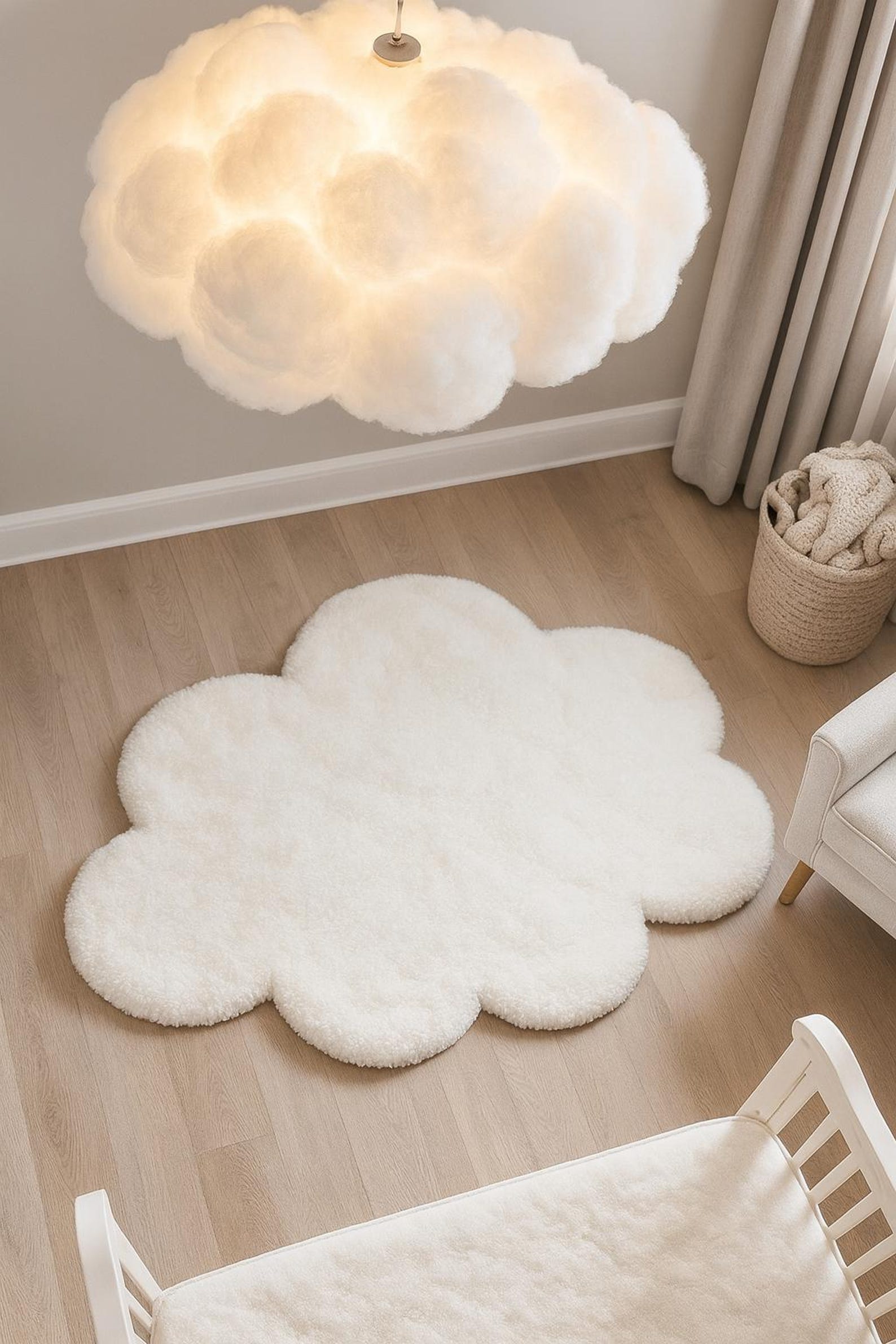 Cloud Nursery Rug: Soft Tufted New Zealand Wool Play Rugs - Etsy