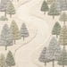 Hand Tufted Forest Path Area Rug, Woodland Tree Design Carpet, Neutral ...