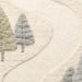 Hand Tufted Forest Path Area Rug, Woodland Tree Design Carpet, Neutral ...
