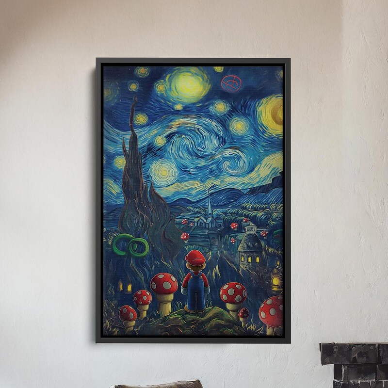 Mario Starry Night Van - Etsy
