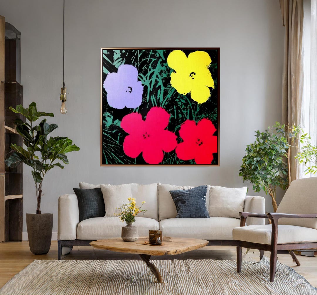 Andy Warhol Poppy Flowers Canvas, Sunday B Morning Pop Art Print, 1970s ...