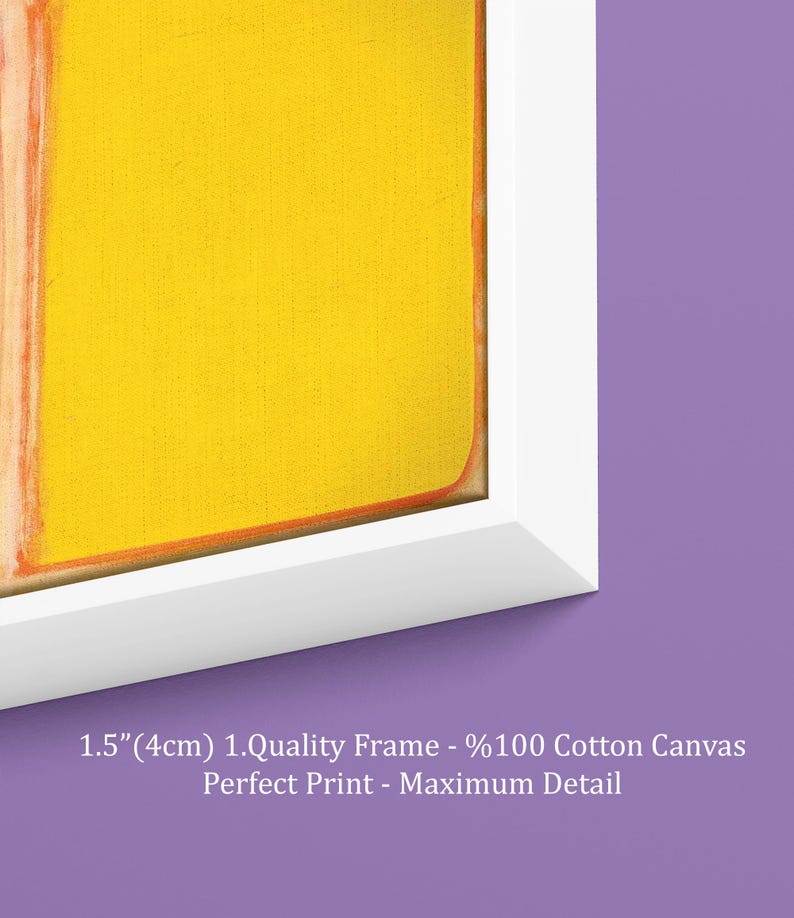 Mark Rothko Inspired Abstract Wall Art - Large Color Field Canvas ...