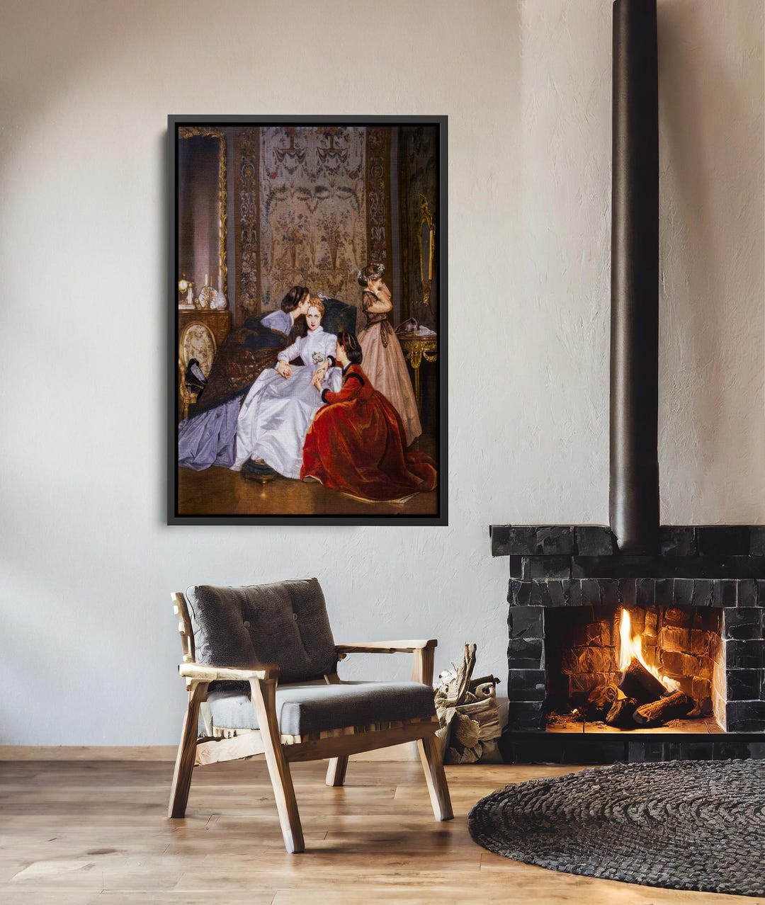 The Reluctant Bride Canvas Wall Art, Auguste Toulmouche Victorian ...