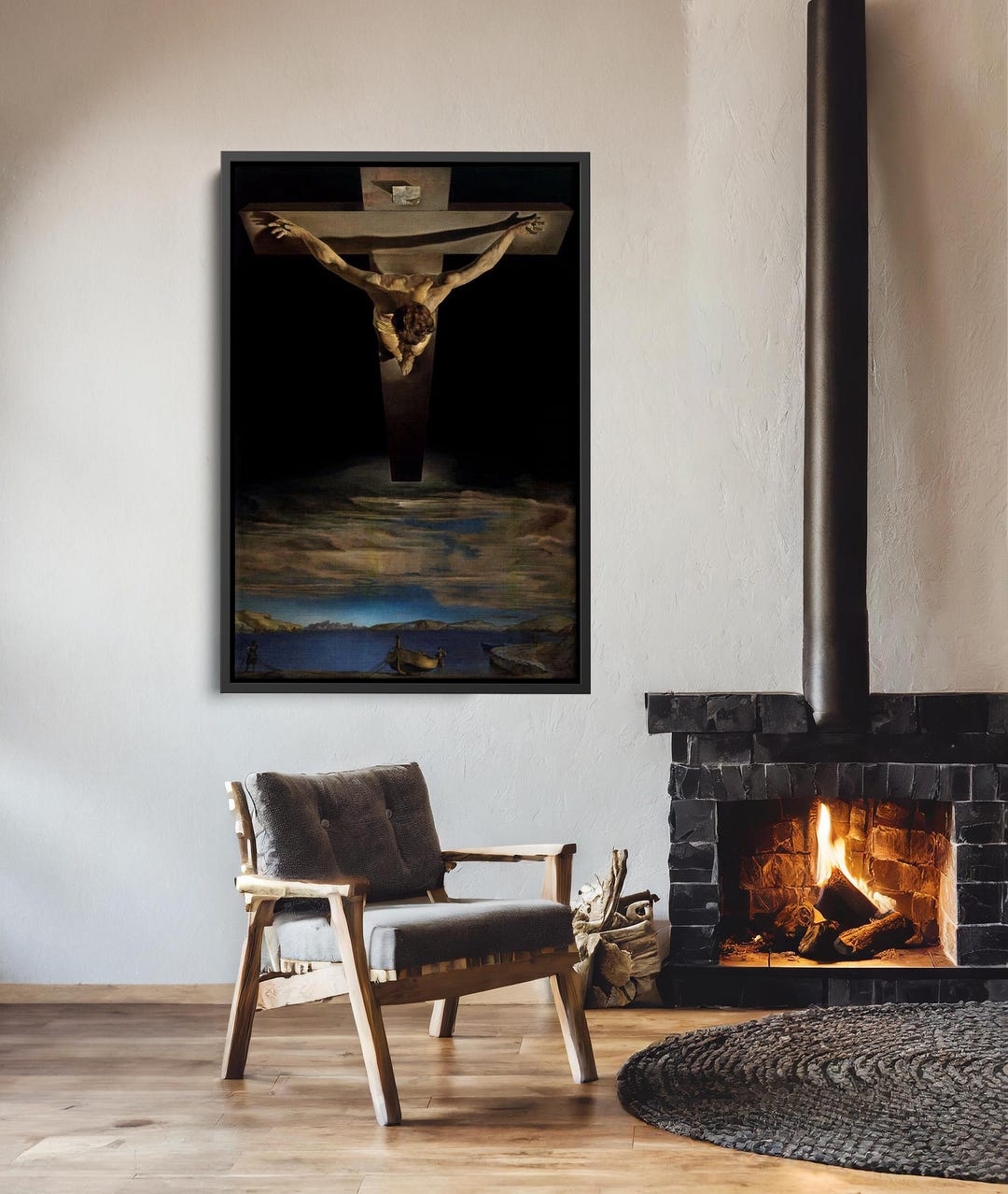 Salvador Dali Christ on the Cross Canvas Wall Art – Surrealist ...