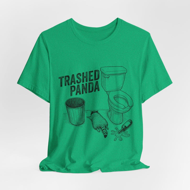 Trashed Panda Funny Drunk Racoon T-shirt - Etsy