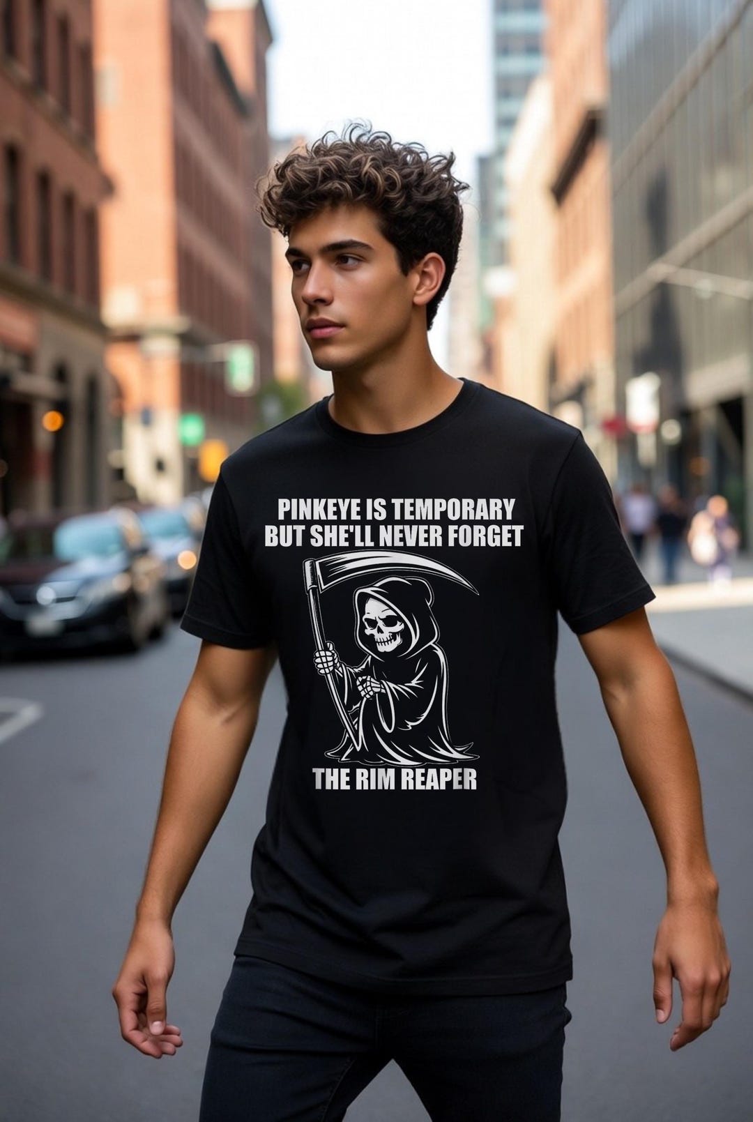 Pinkeye is Temporary but She'll Never Forget the Rim Reaper T-shirt - Etsy