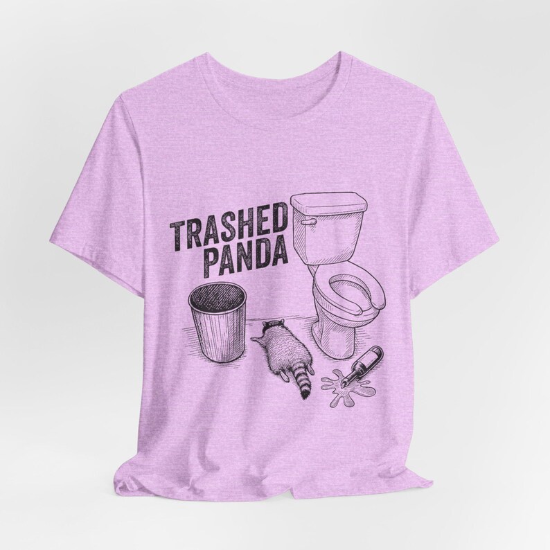 Trashed Panda Funny Drunk Racoon T-shirt - Etsy