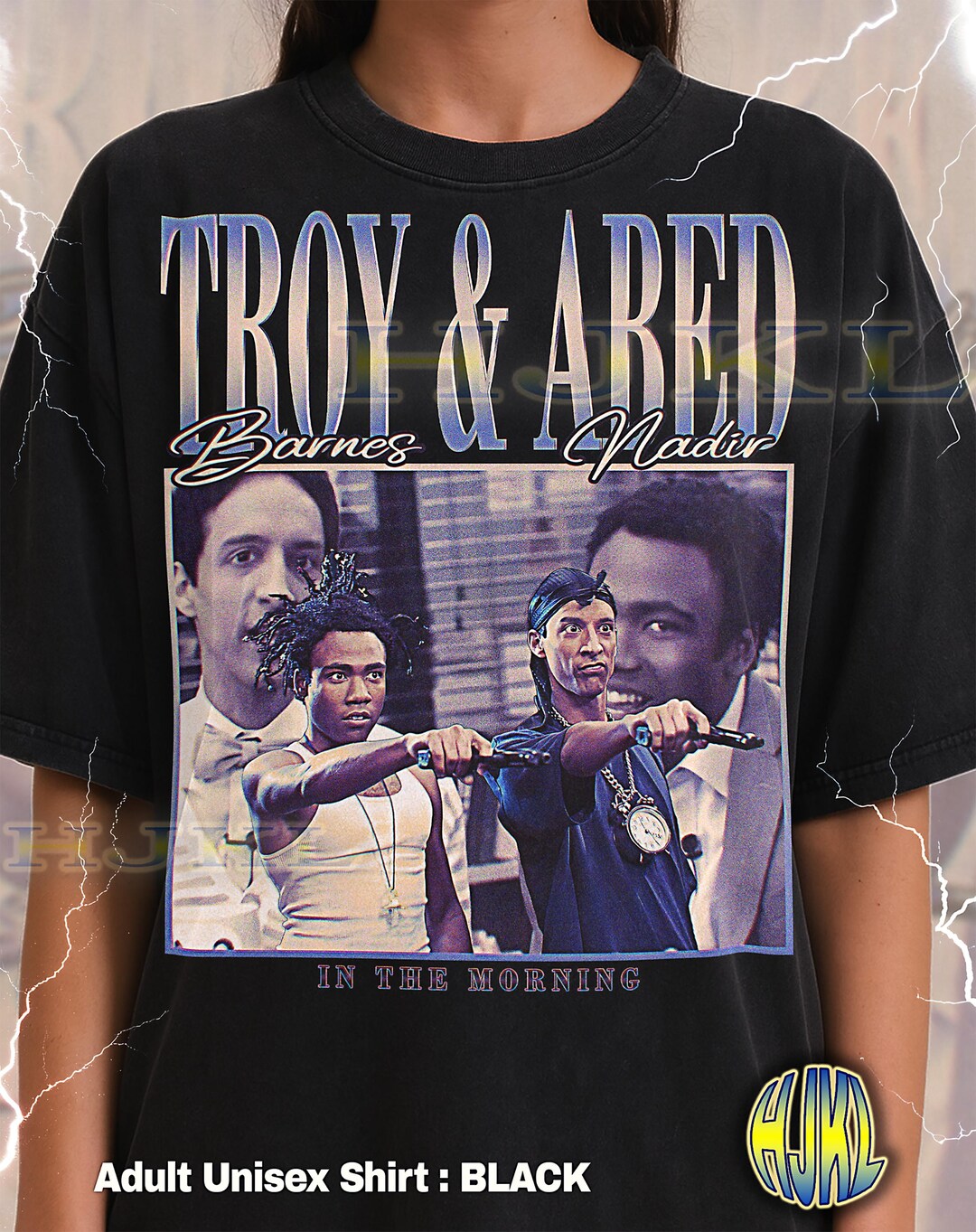 Troy Barnes Abed Nadir T-shirt, Vintage TV Couple Comedy Star Funny Tee ...