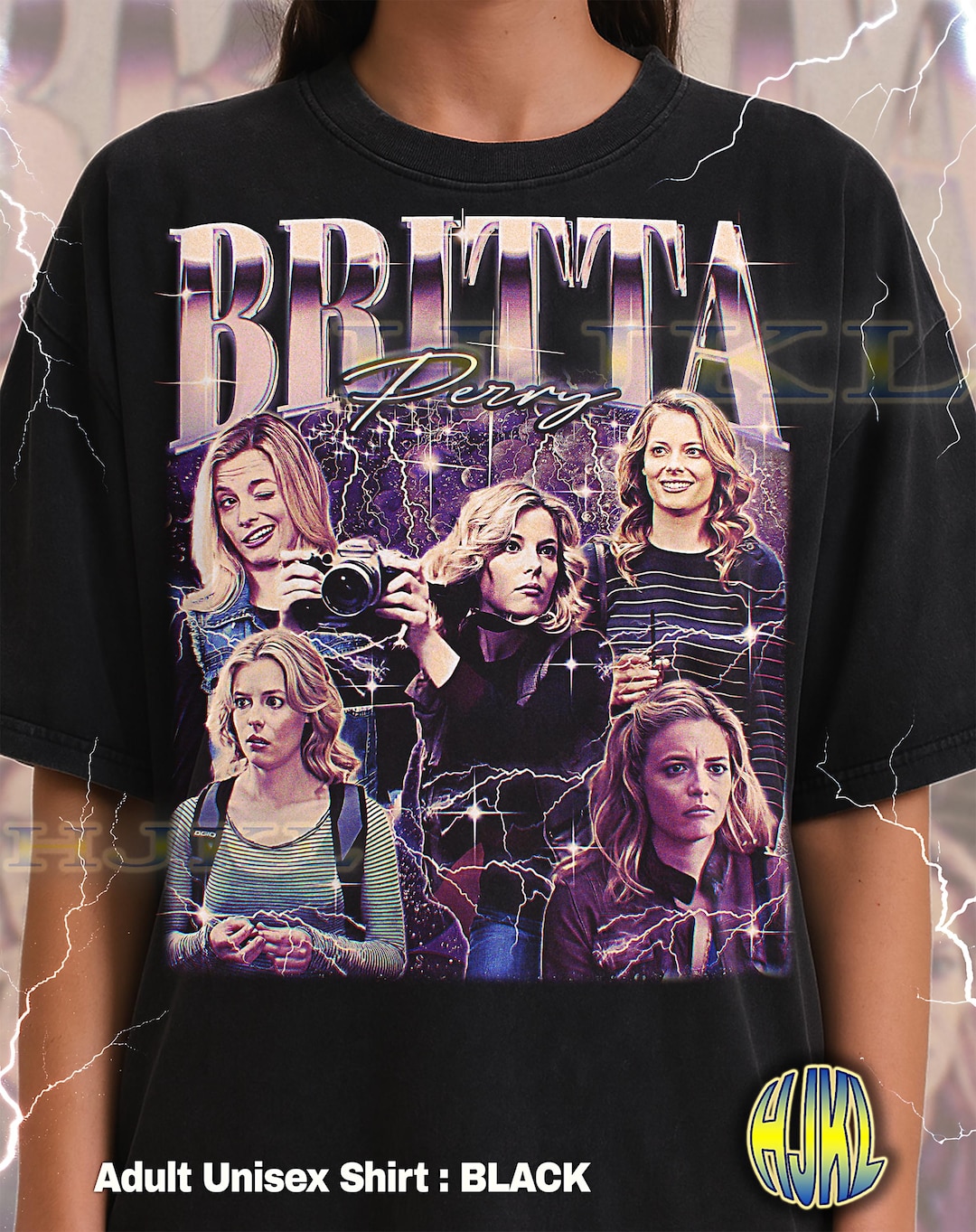 Britta Perry T-shirt, Vintage TV Character Comedy Star Performer Tee ...