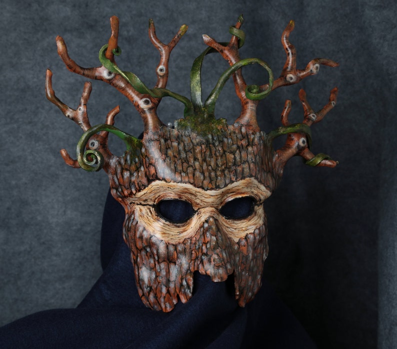 Tree Masks Leather Tree Masks the Woods Trees Tree People - Etsy