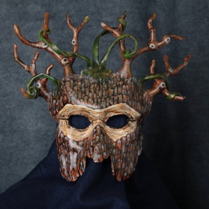 Tree Masks Leather Tree Masks the Woods Trees Tree People - Etsy