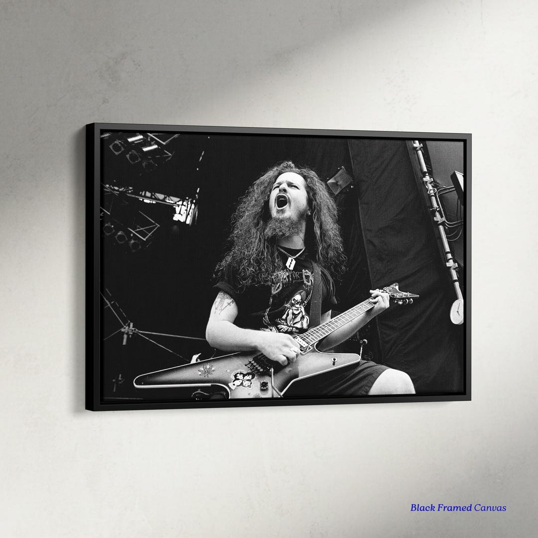 Dimebag Darrell Poster, Celebrity Music Star Print, Heavy Metal Legend ...