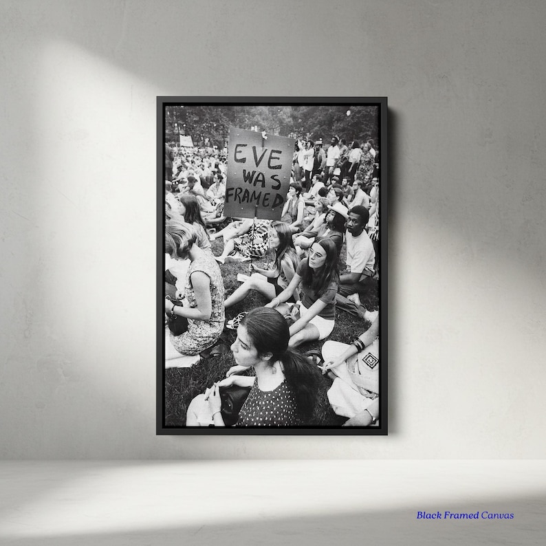 Woman Protest Poster, Eve Was Framed Print, Feminism, Feminist Wall Art ...