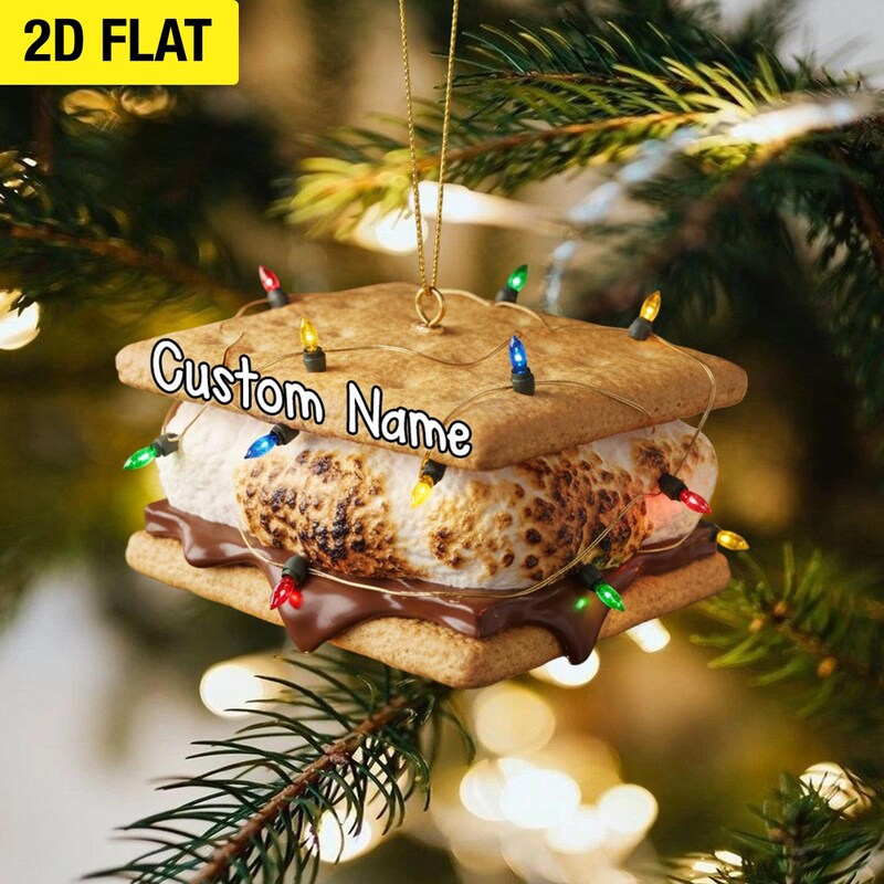 2 Name Smore Ornament - Etsy
