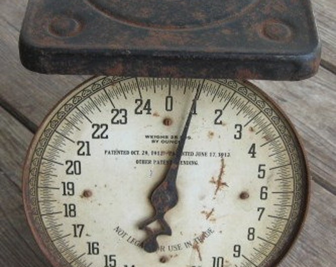 Antique Scale, American Cutlery Co. Scale, Old Kitchen Scale, Rustic ...
