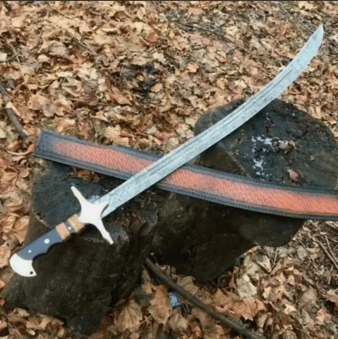 Hand-forged Islamic Scimitar: High Carbon Steel Ottoman Sword - Etsy