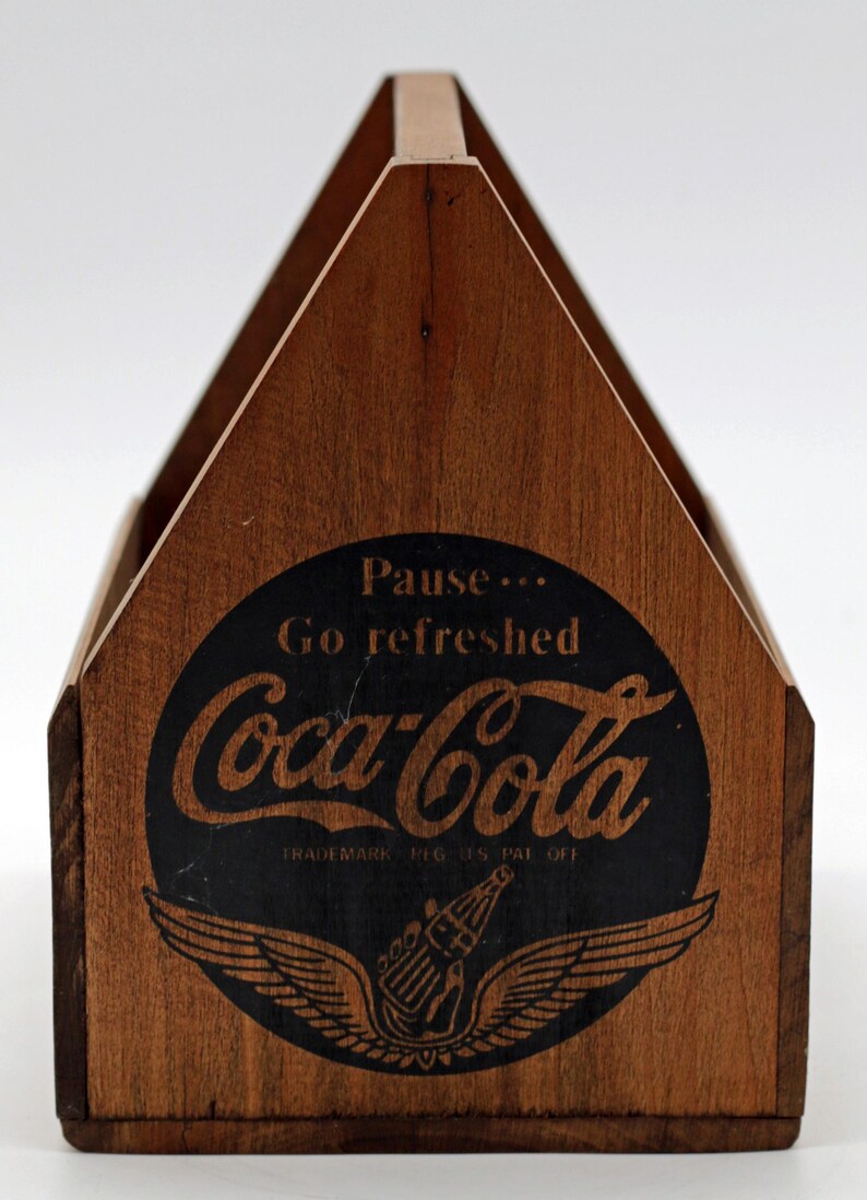 Vintage Coca-cola Wood Drink Caddy Carrier, C. 1980s–1990s - Etsy