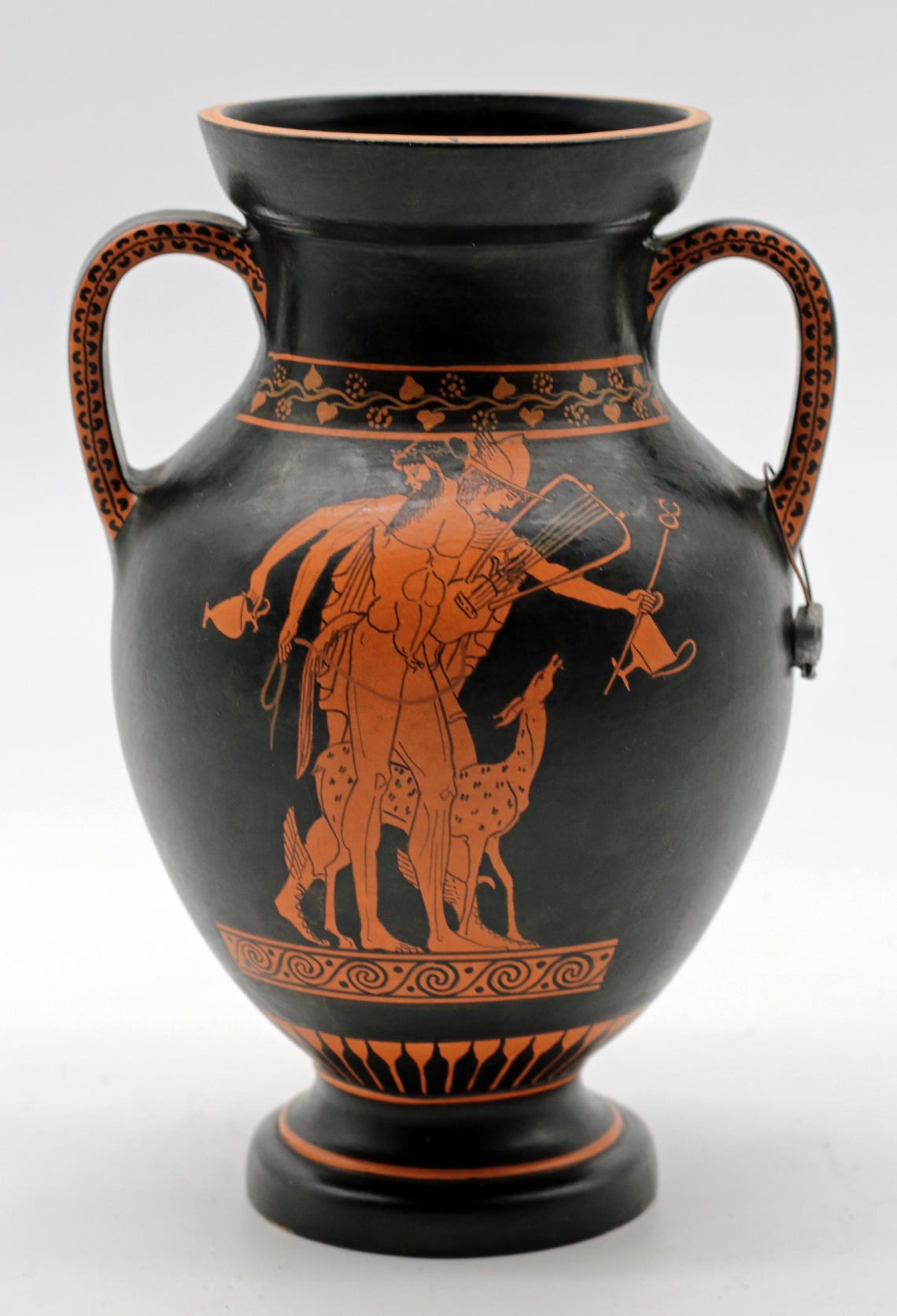 Vintage Greek Red Figure Amphora Museum Replica - Etsy
