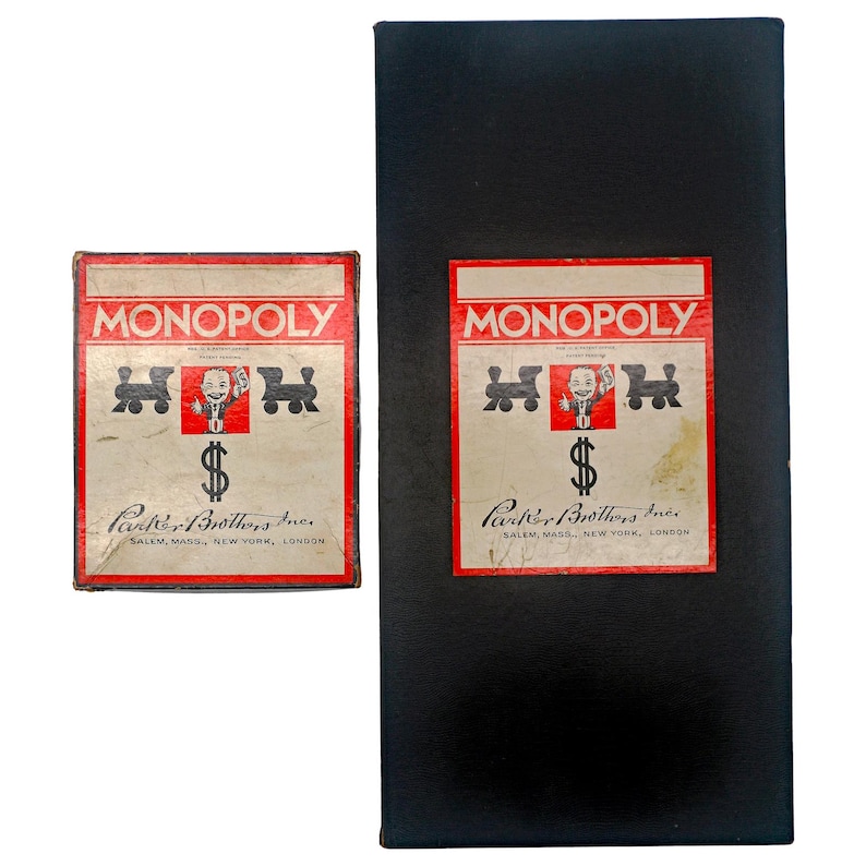 1935 Monopoly No. 7 Patent Pending Parker Brothers Early Plain Text ...