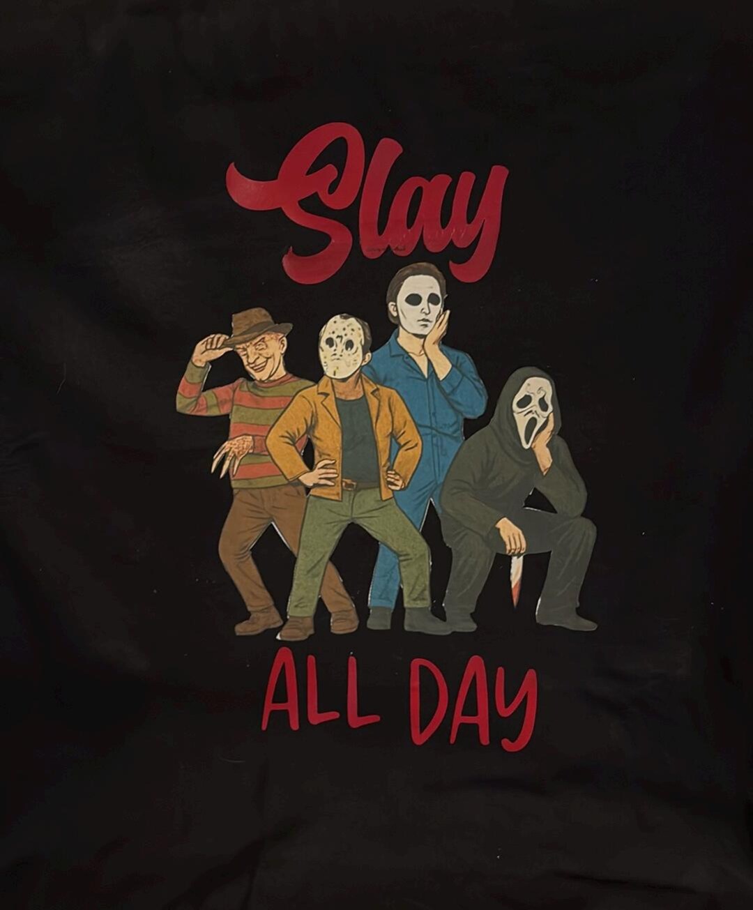 Slay All Day – Horror Icons Shirt - Etsy