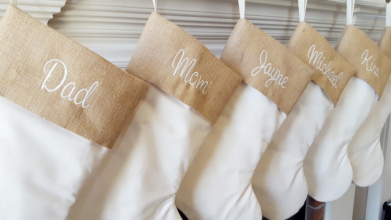 Christmas Stocking. Personalized Christmas Stocking. 8 Styles | Etsy