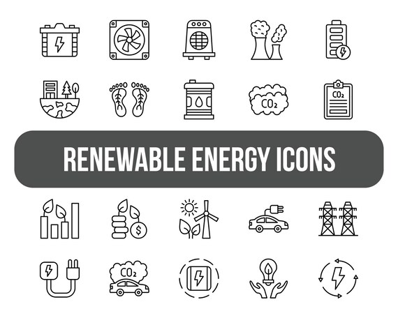 Renewable Energy Icon Pack