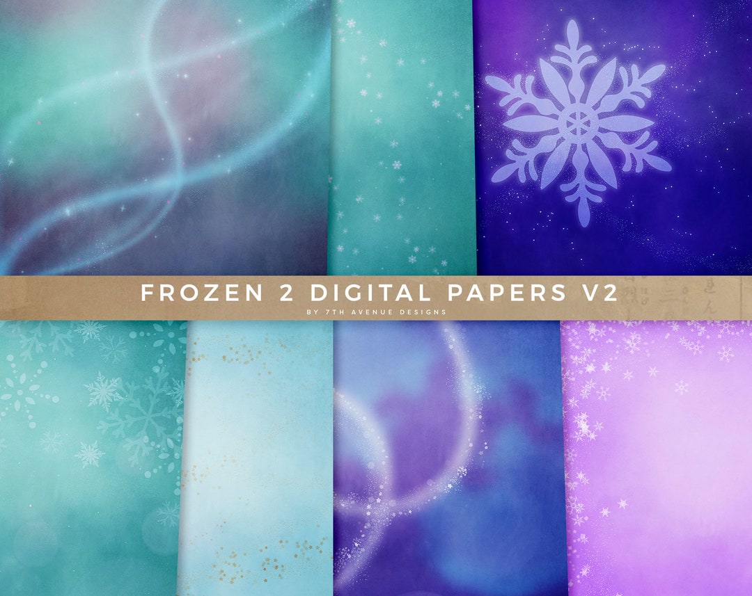 Frozen 2 Digital Papers V2 - Etsy