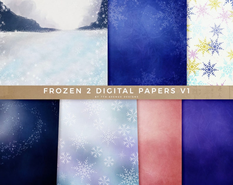 Frozen 2 Digital Papers V1 - Etsy
