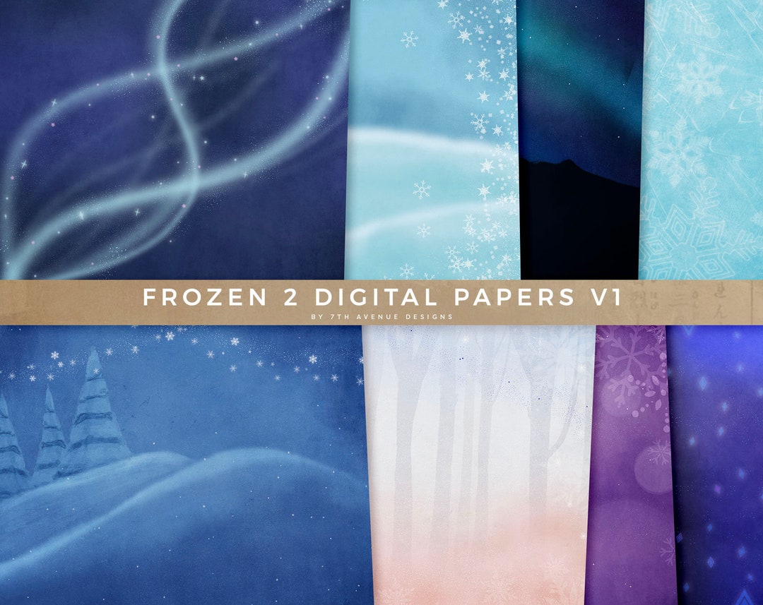 Frozen 2 Digital Papers V1 - Etsy