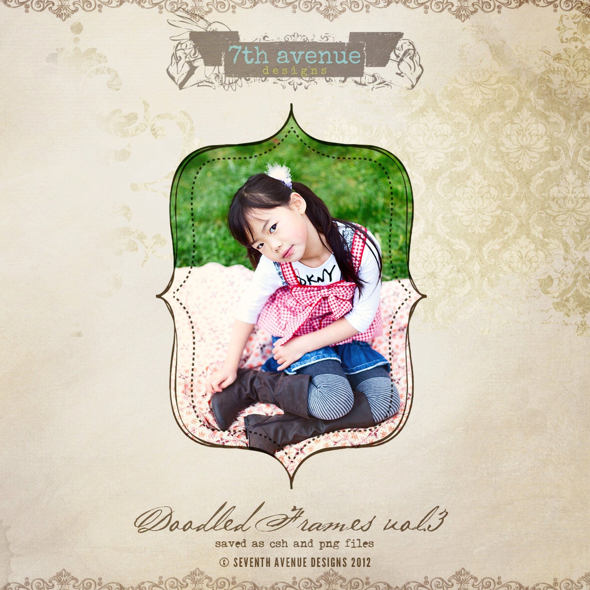 INSTANT DOWNLOAD - Doodled Frames 3 to Showcase Your Photography - Etsy